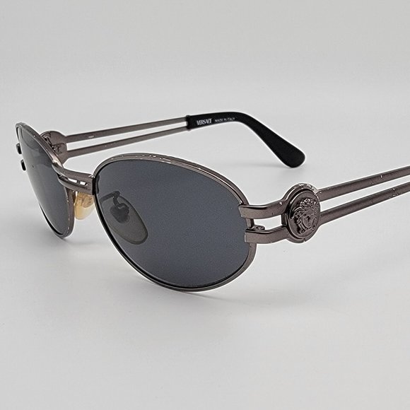 Versace | Accessories | Versace Mod S4 Col 948 Matte Silver Frame Black ...